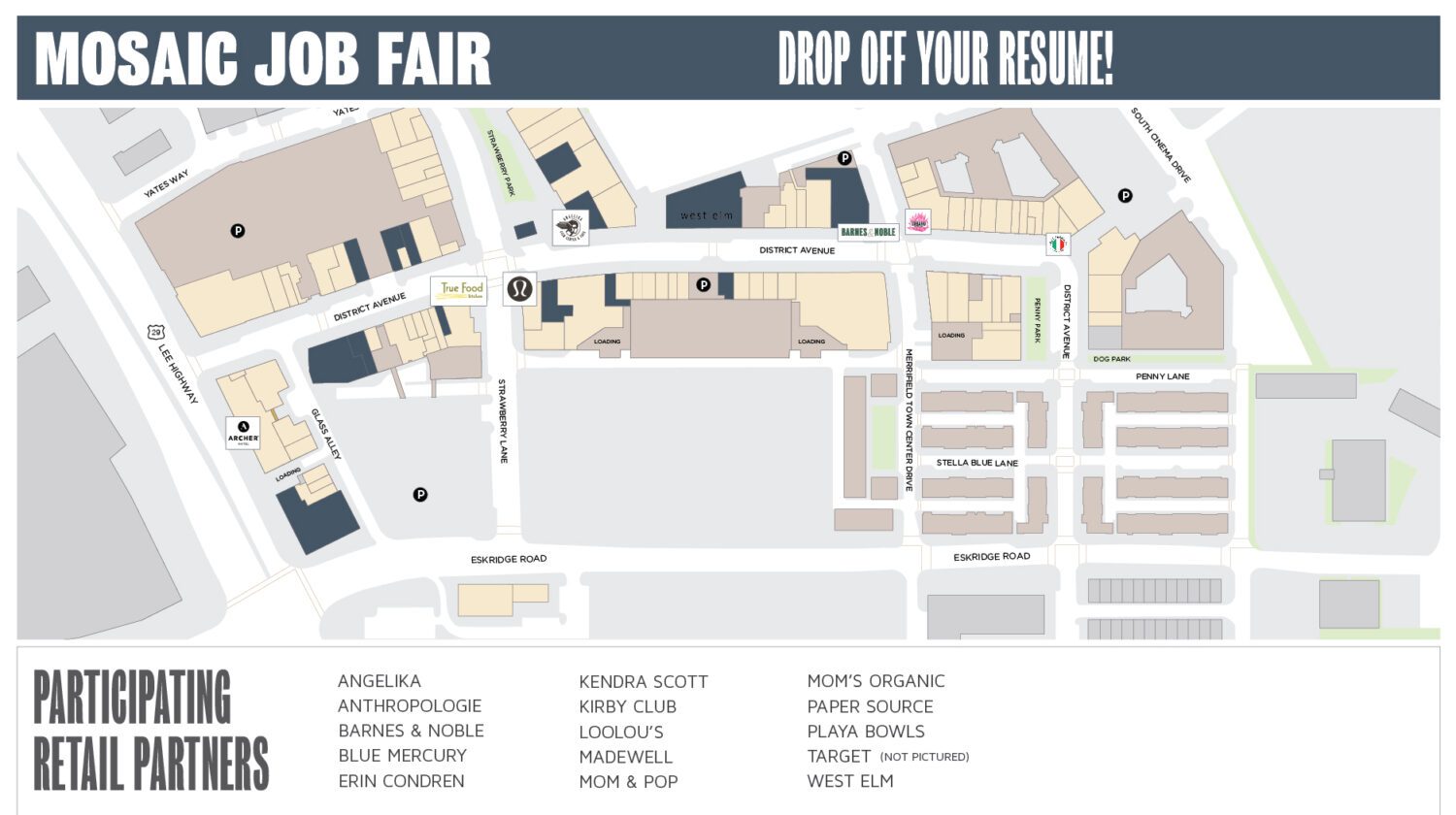 Mosaic Job Fair | Mosaic – A Carefully Curated Shopping Center